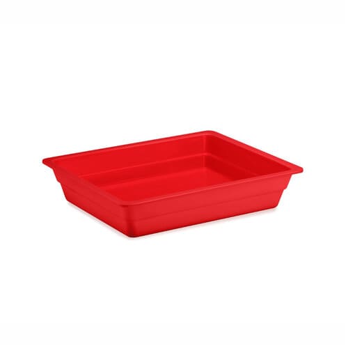 INSERT MELAMINE HALF (GN1/2) 65MM - RED | Euro Shop Equipment