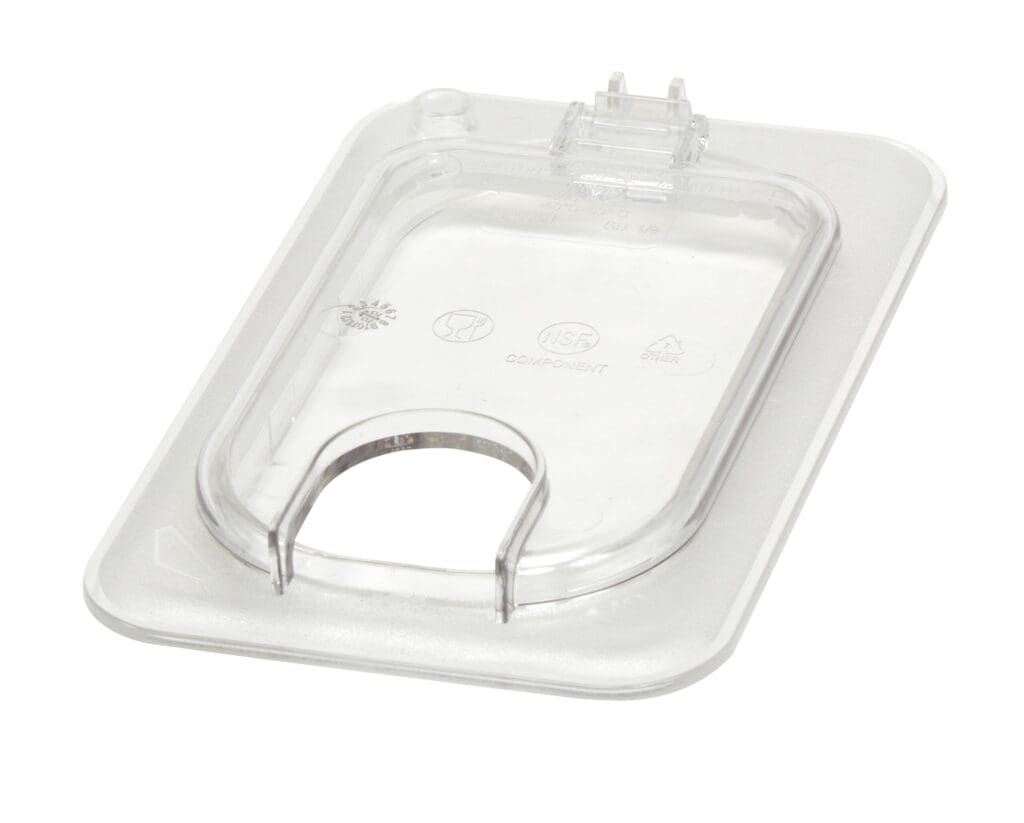 POLYCARBONATE CLEAR HINGED FLIP LID WITH NOTCH FOR 1/9 PANS | Euro Shop ...