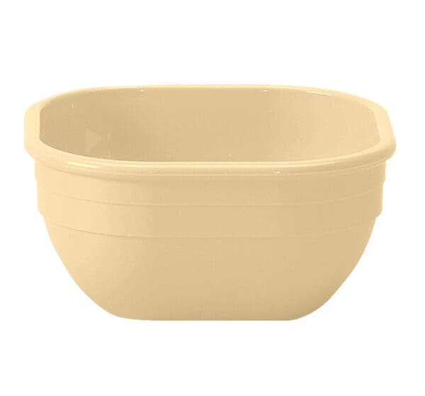 POLYCARBONATE 278ML SQUARE BOWL - BEIGE | Euro Shop Equipment